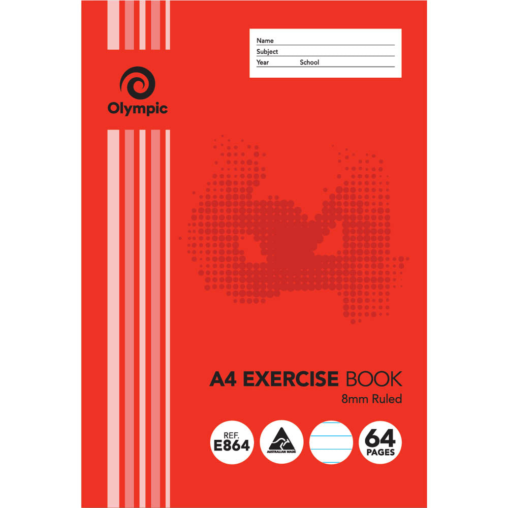 Olympic Exercise Book- A4 - 64 Pages — Brilliant Minds Australia