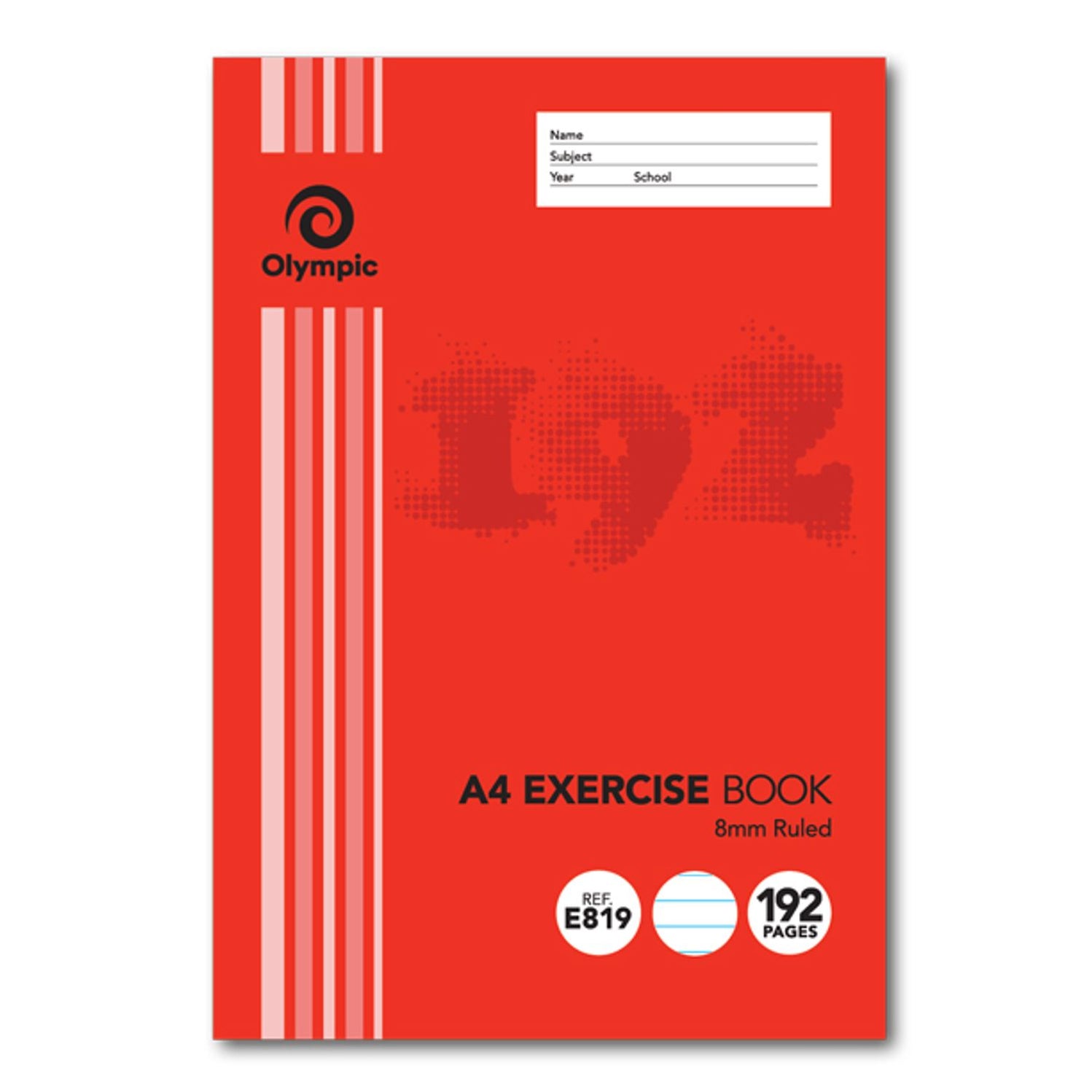 Olympic Exercise Book A4 192 Pages 8mm Feint — Brilliant Minds Australia