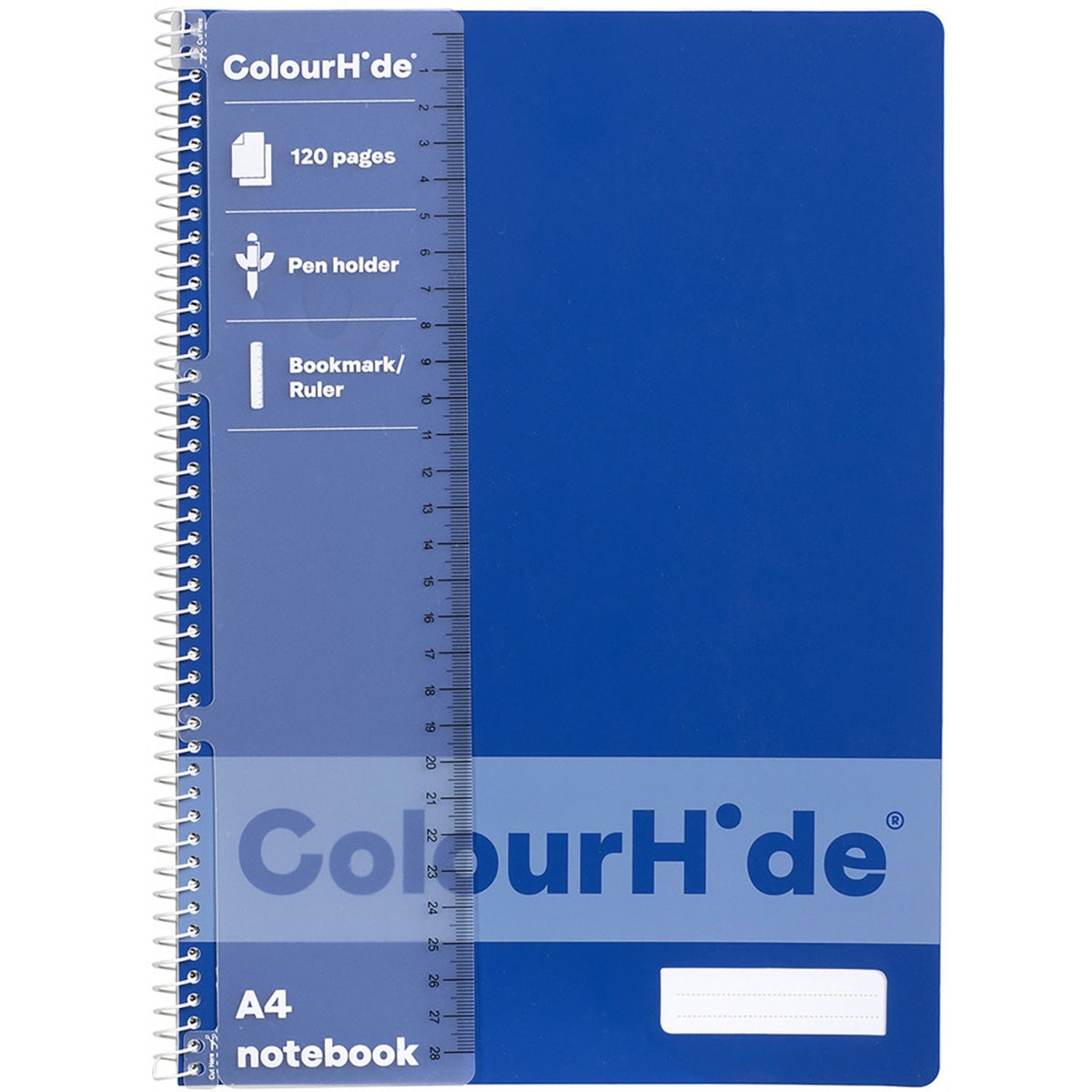 Colourhide A4 120 Page Notebook Classic Blue — Brilliant Minds Australia