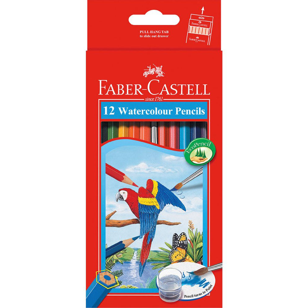Faber-Castell Regular Watercolour Pencils 12 Pk — Brilliant Minds Australia