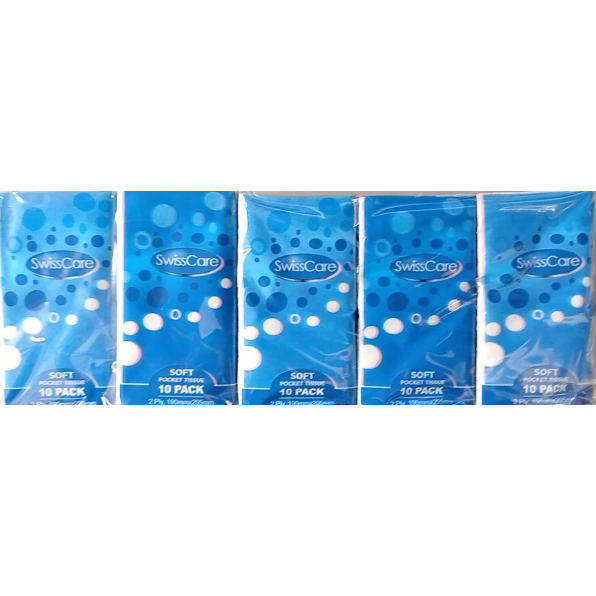 Swiss Care Soft Pocket Tissues 2PLY (10 Pack) – Brilliant Minds Australia