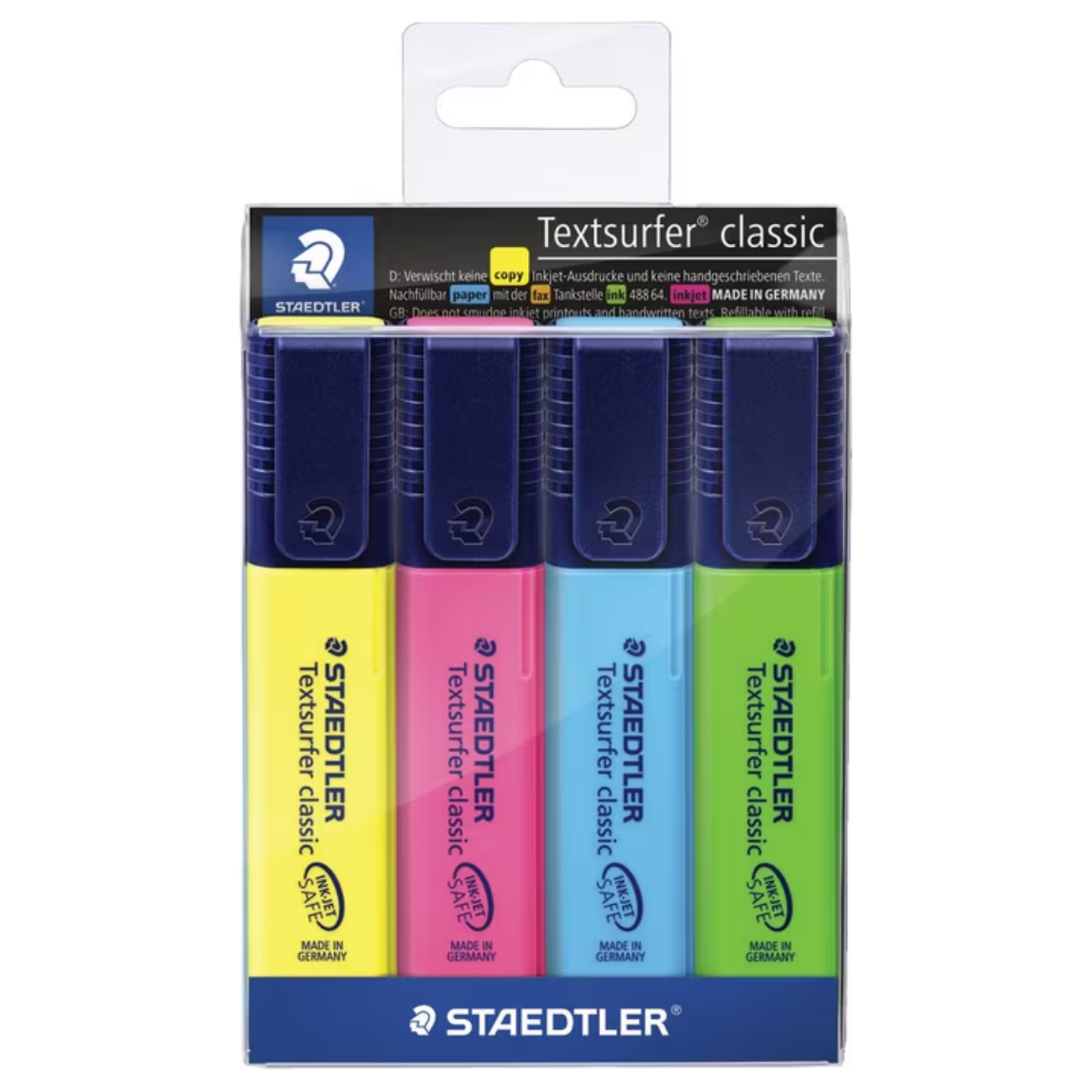 Staedtler Textsurfer Classic Highlighters Assorted 4 Pack – Brilliant ...
