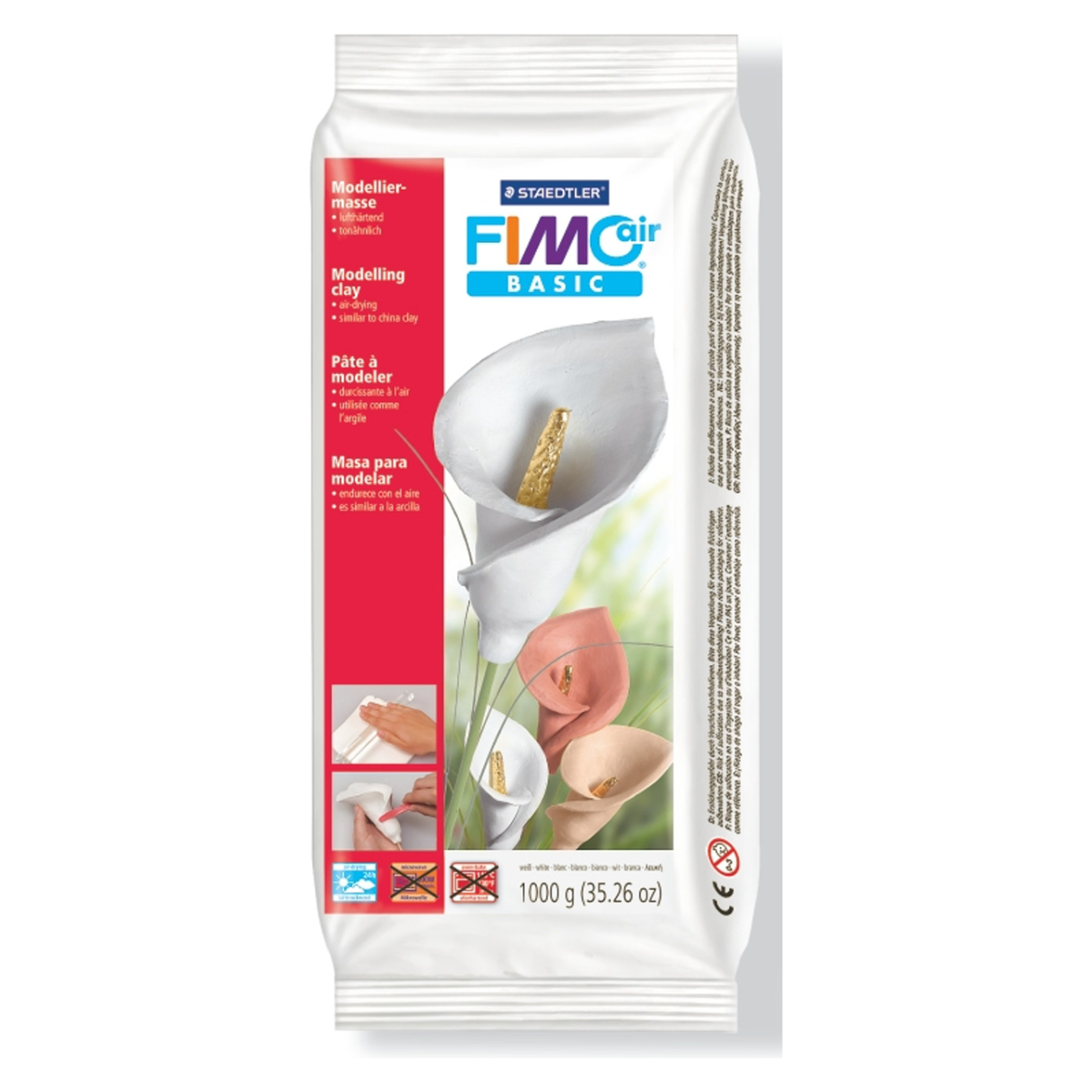 Staedtler FIMO Air Basic Modelling Clay White 1kg — Brilliant Minds ...