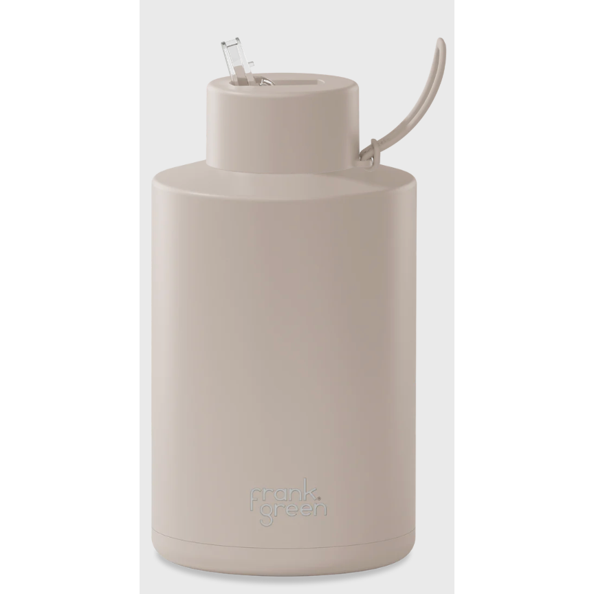 Frank Green 2L Stainless Steel Ceramic Reusable Bottle with Straw Lid ...