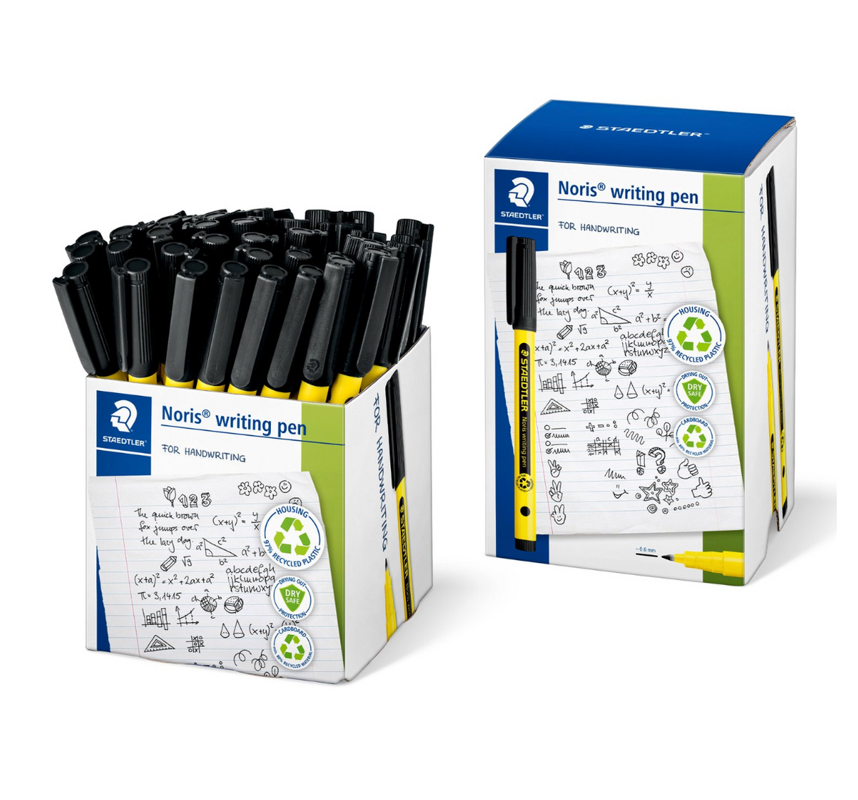 Staedtler 50pk Noris Writing Pens Black — Brilliant Minds Australia