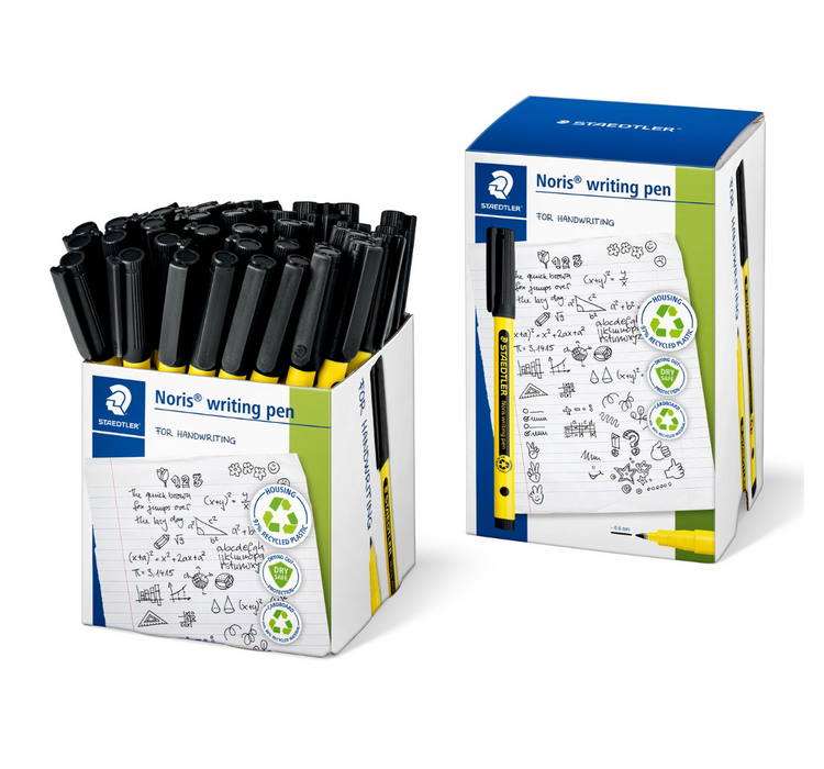 Staedtler 50pk Noris Writing Pens Black — Brilliant Minds Australia