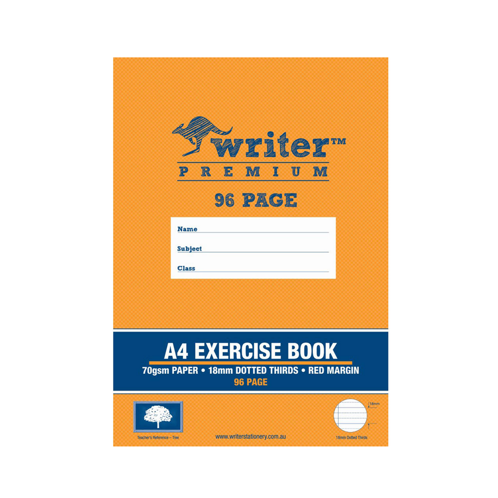 Writer Premium A4 18mm Dotted Thirds Exercise Book - 96 Pages ...