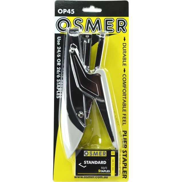 Osmer Plier Stapler with Box 1000 26/6 Staples — Brilliant Minds Australia