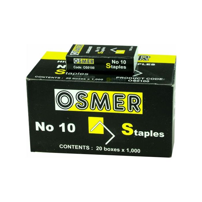 Osmer No.10 Staples Box of 1000 (Each) — Brilliant Minds Australia