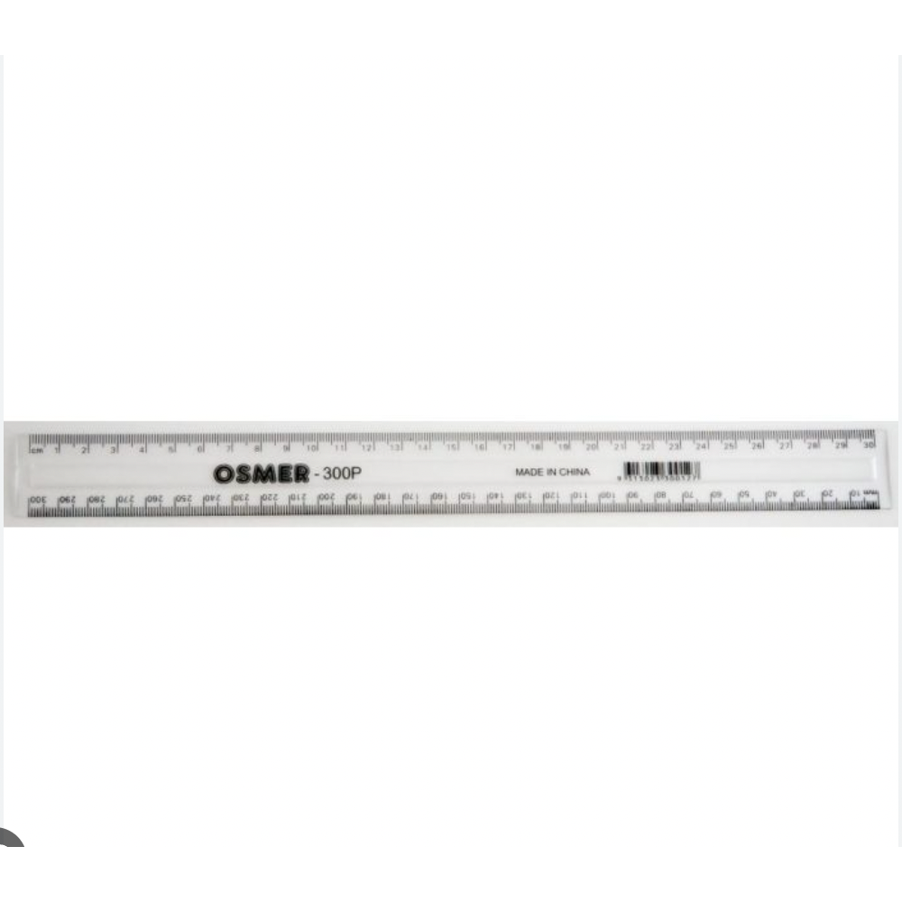 Osmer Plastic Ruler 30cm (Clear) – Brilliant Minds Australia