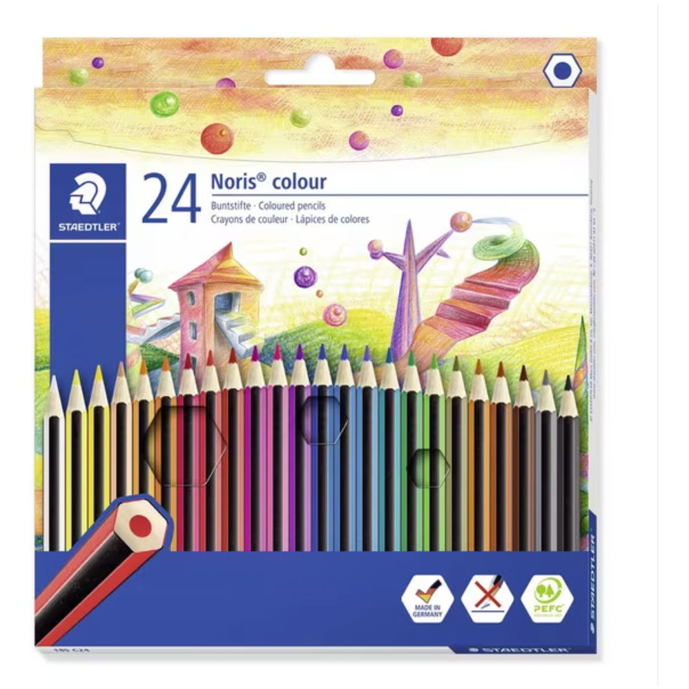 Staedtler Noris Coloured Pencils 24 Pack – Brilliant Minds Australia